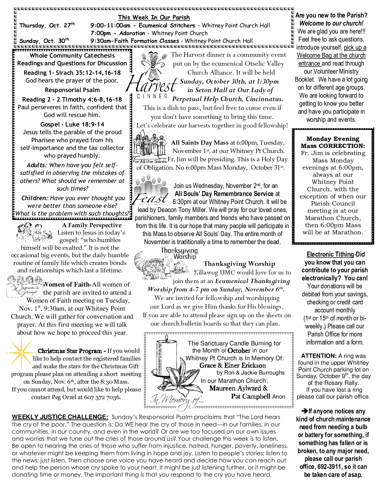 Church Bulletin for Saint Stephen Saint Patrick – October 23, 2022 ...