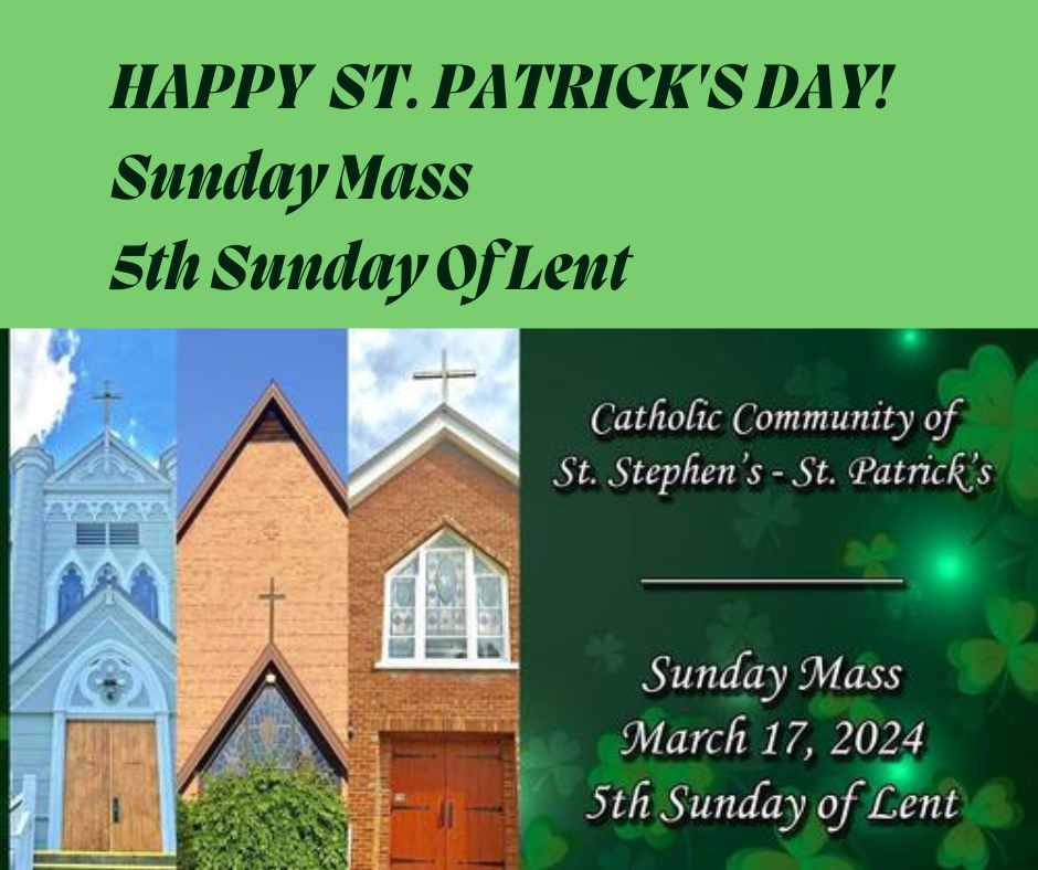 𝑯𝑨𝑷𝑷𝒀 𝑺𝑻. 𝑷𝑨𝑻𝑹𝑰𝑪𝑲’𝑺 𝑫𝑨𝒀! – 𝑺𝒖𝒏𝒅𝒂𝒚 𝑴𝒂𝒔𝒔 – Catholic Community of St ...
