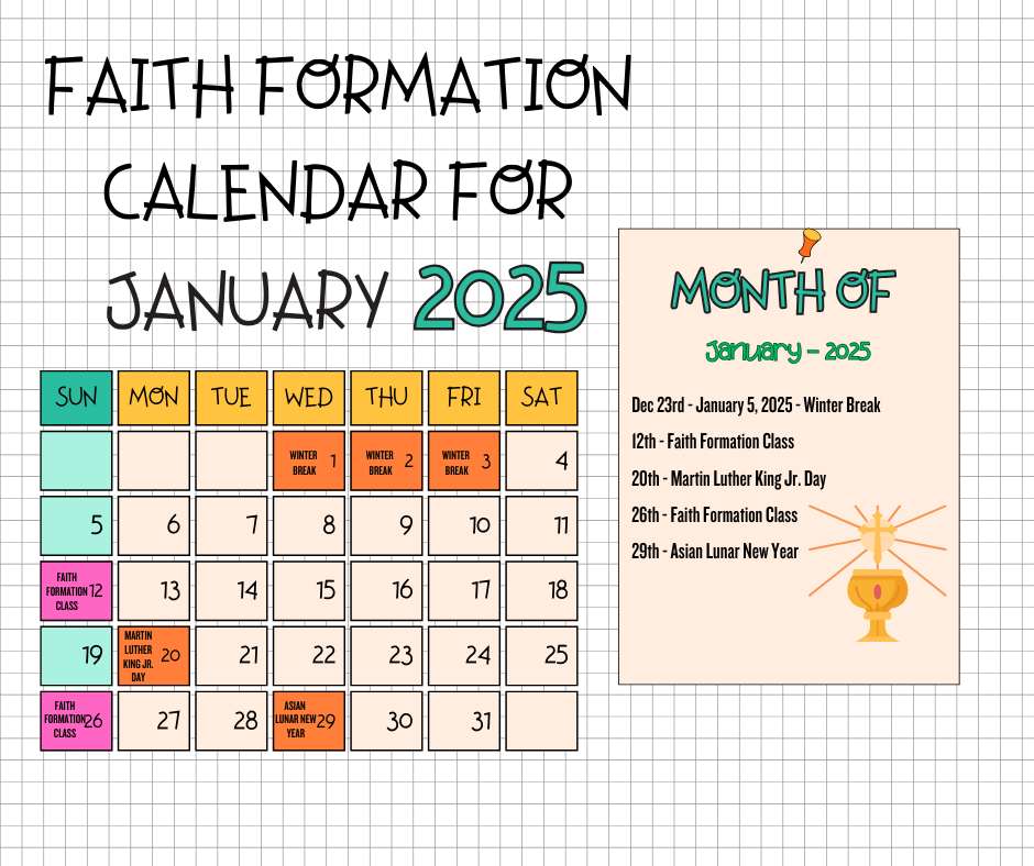 𝗙𝗮𝗶𝘁𝗵 𝗙𝗼𝗿𝗺𝗮𝘁𝗶𝗼𝗻 𝗖𝗮𝗹𝗲𝗻𝗱𝗮𝗿 𝗙𝗼𝗿𝗧𝗵𝗲 𝗠𝗼𝗻𝘁𝗵 𝗢𝗳 𝗝𝗮𝗻𝘂𝗮𝗿𝘆 – 𝟮𝟬𝟮𝟱 – Catholic ...