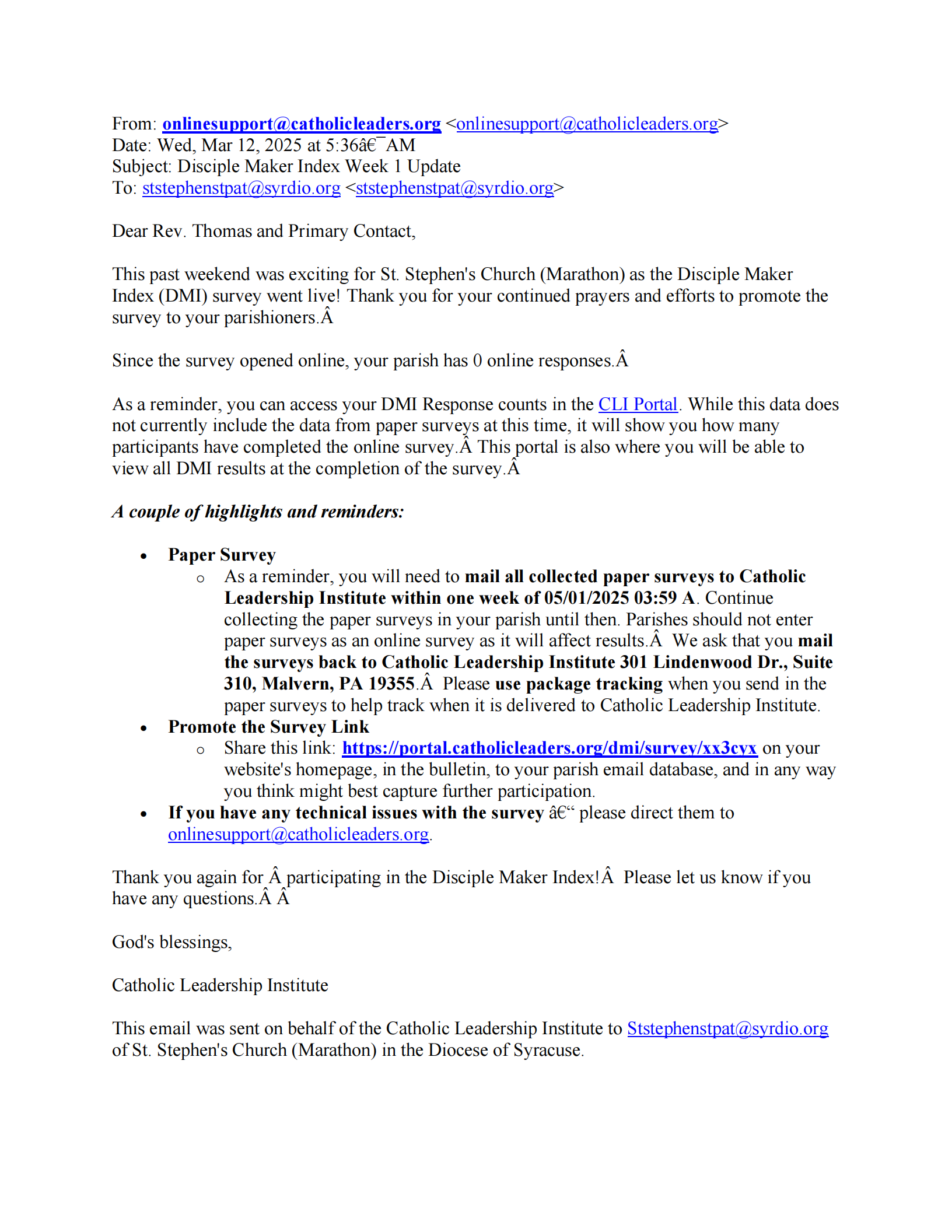 𝐃𝐢𝐬𝐜𝐢𝐩𝐥𝐞 𝐌𝐚𝐤𝐞𝐫 𝐈𝐧𝐝𝐞𝐱 – 𝐄𝐦𝐚𝐢𝐥 – Catholic Community of St. Stephen's – St ...